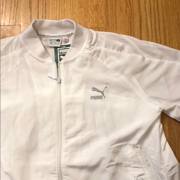 Puma | Jackets & Coats | Puma Pure White Track Jacket | Poshmark